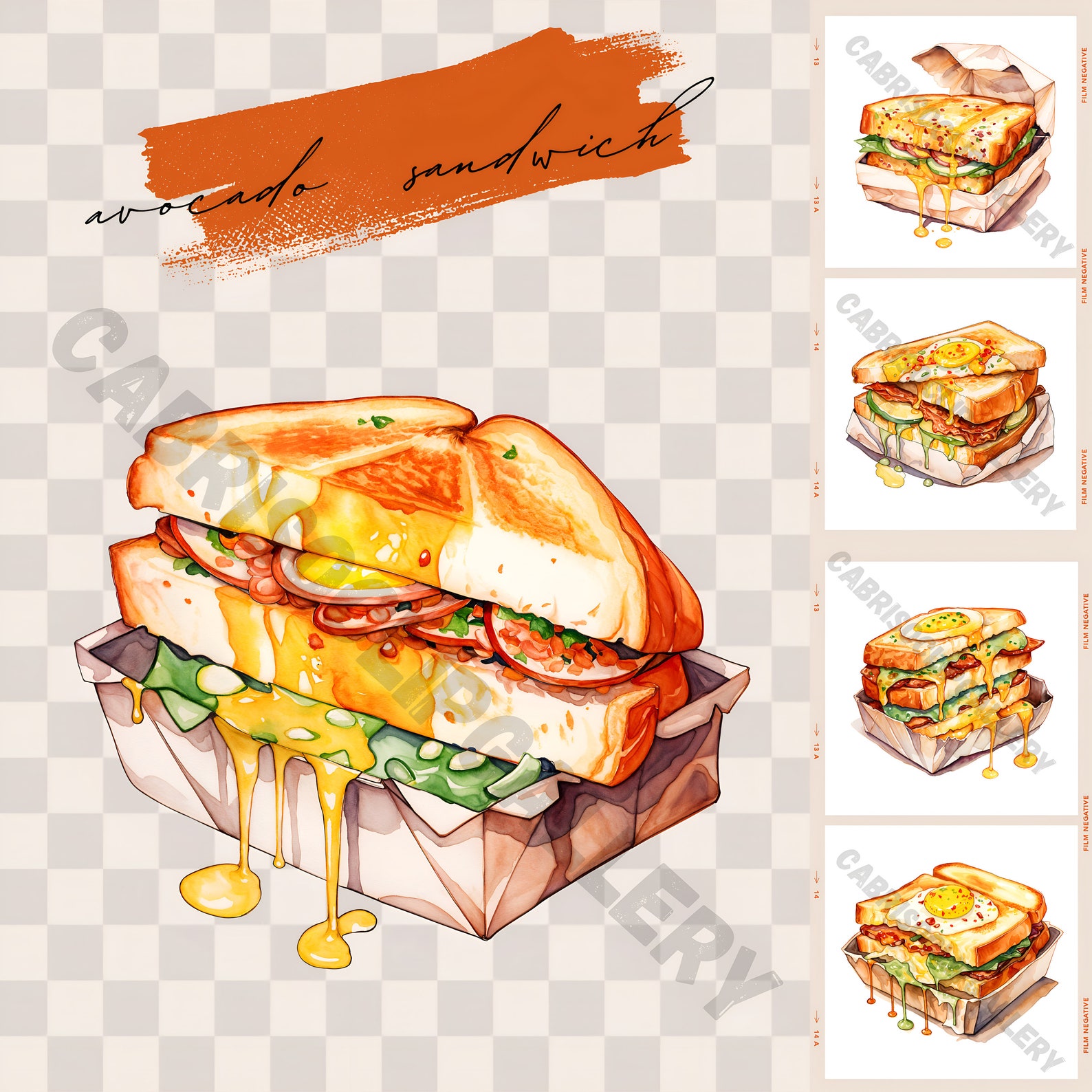 Baked Goods, Breakfast Watercolor Clipart, Breakfast Png Graphics ...