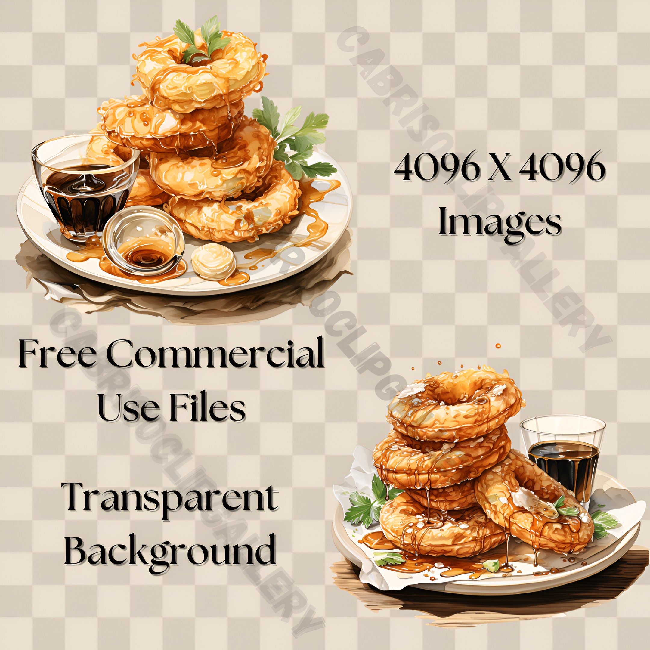 Watercolor Fast Food Clipart, 20 High Resolution PNG, Street Food ...