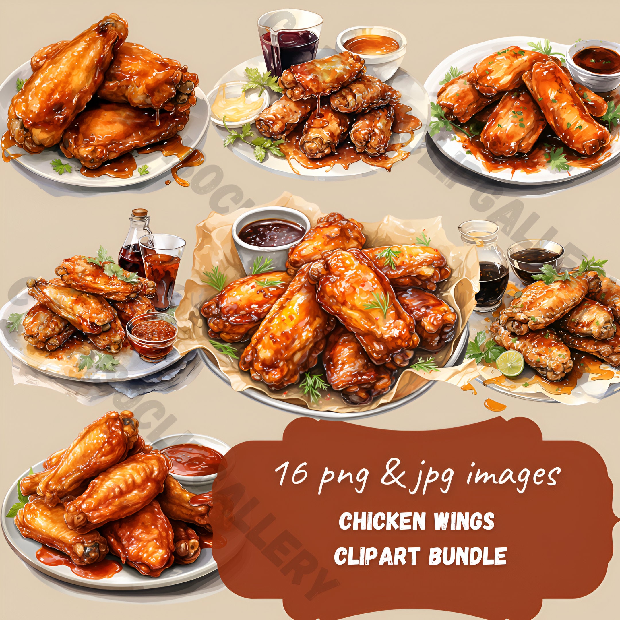 Watercolor Fast Food Clipart, 20 High Resolution PNG, Street Food ...