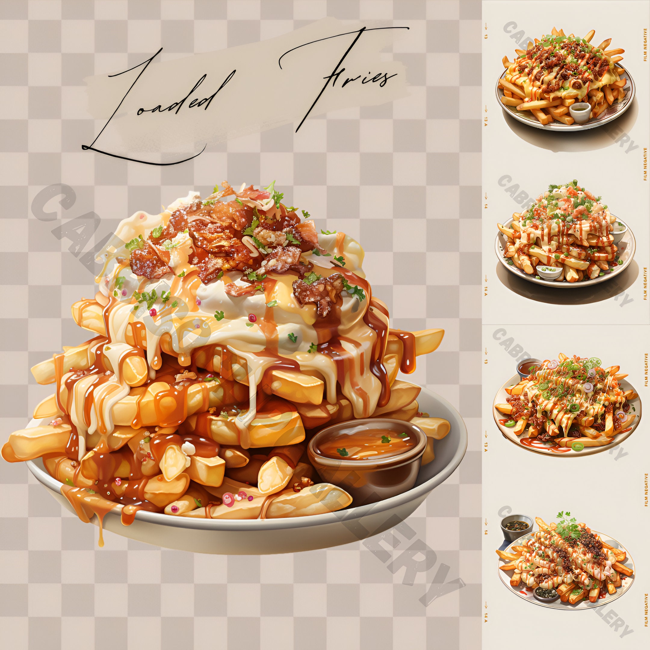 Watercolor Fast Food Clipart, 20 High Resolution PNG, Street Food ...