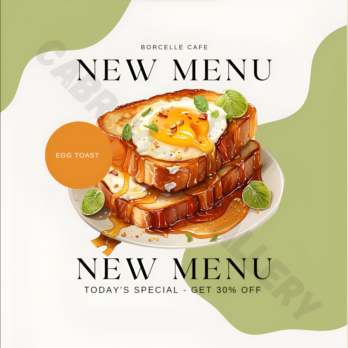 Breakfast, Egg Toast Watercolor Clipart, Breakfast Png Graphics, Egg ...
