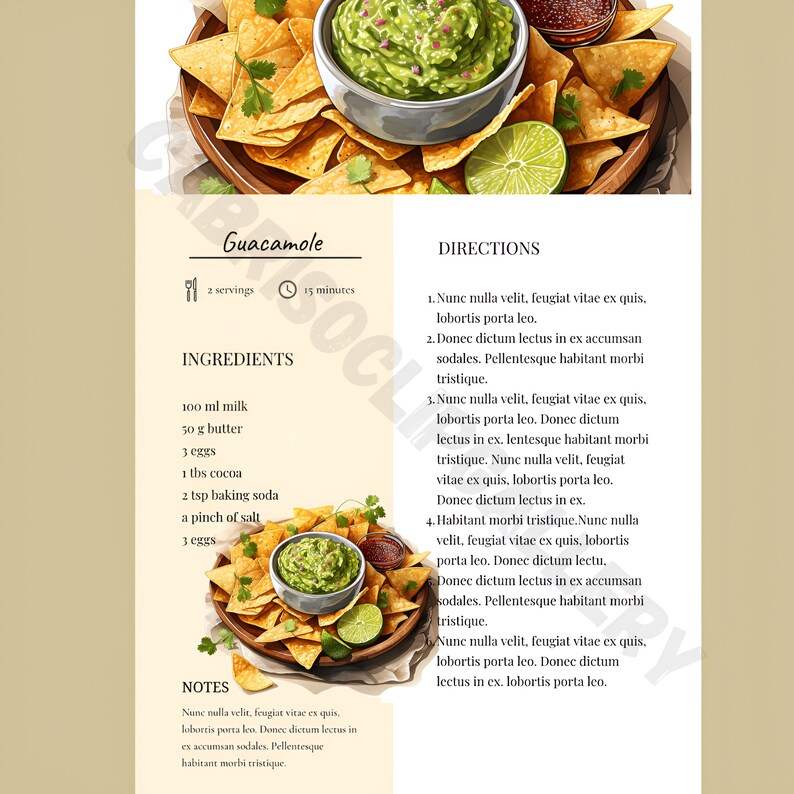 Food, Snacks, Guacamole Clipart Bundle Png & Jpg Images for ...