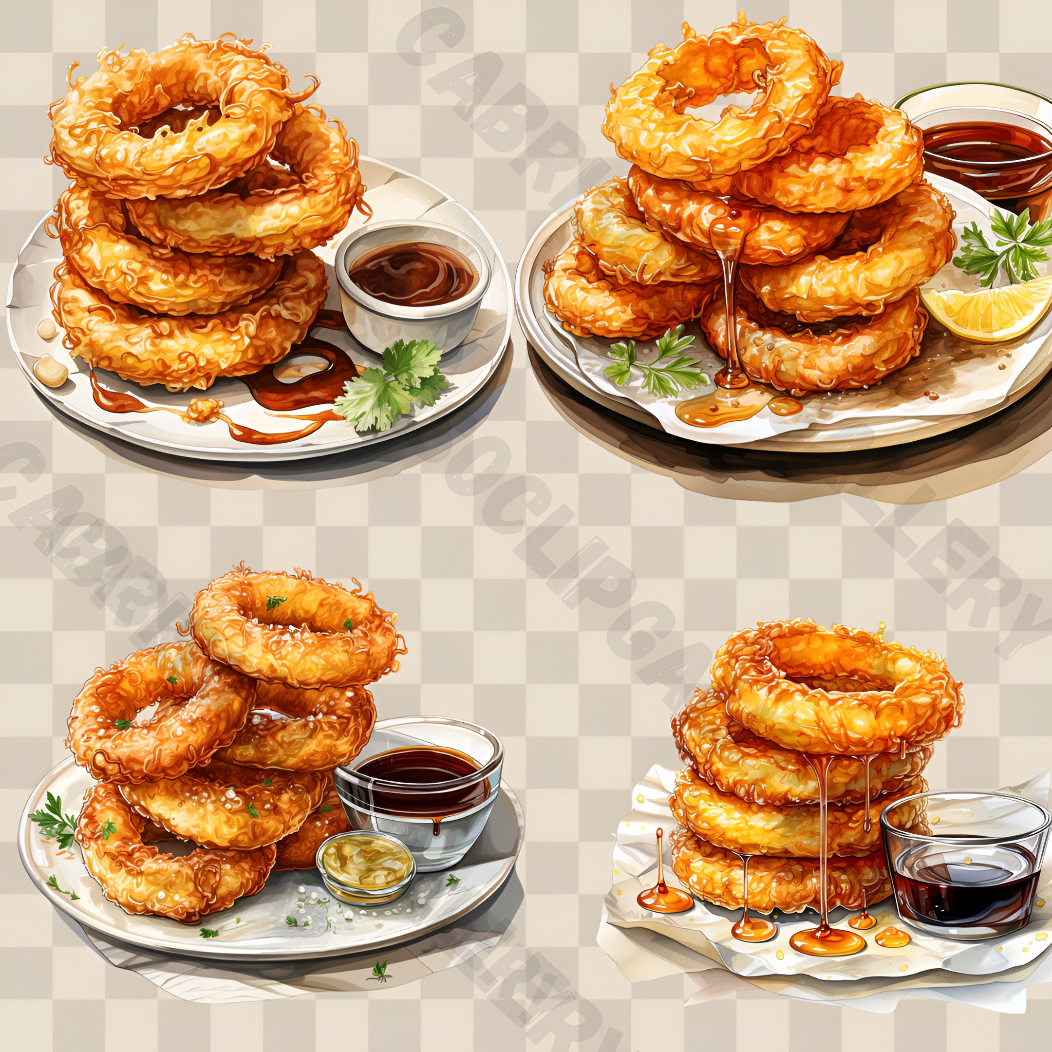 Watercolor Fast Food Clipart, 20 High Resolution PNG, Street Food ...