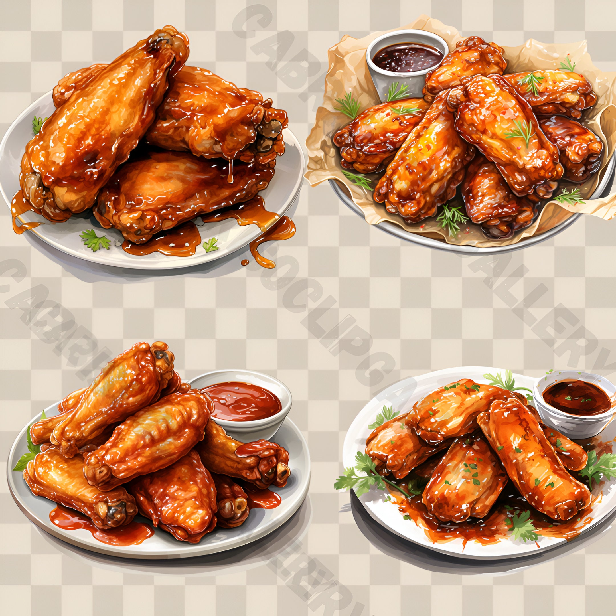 Watercolor Fast Food Clipart, 20 High Resolution PNG, Street Food ...