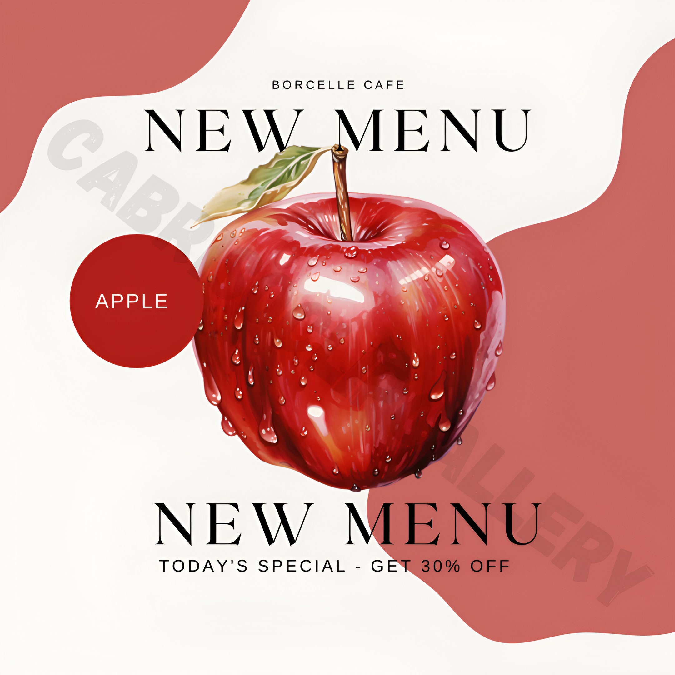 Watercolor Apple Clipart Food Clipart Bundle Fruit Clipart Images ...