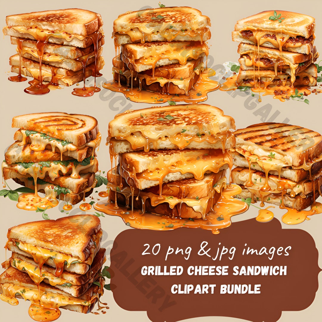 Watercolor Fast Food Clipart, 20 High Resolution PNG, Breakfast Clipart ...