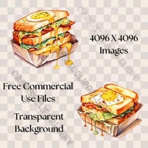 Baked Goods, Breakfast Watercolor Clipart, Breakfast Png Graphics ...