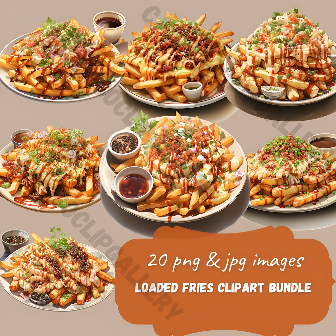 Watercolor Fast Food Clipart, 20 High Resolution PNG, Street Food ...