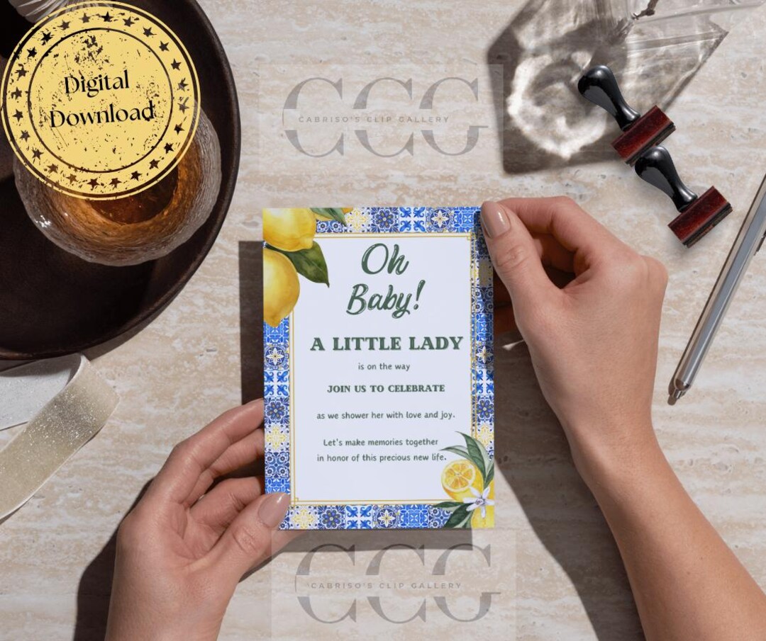 Baby Girl Card - Printable - Instant Download - Congratulations Card ...