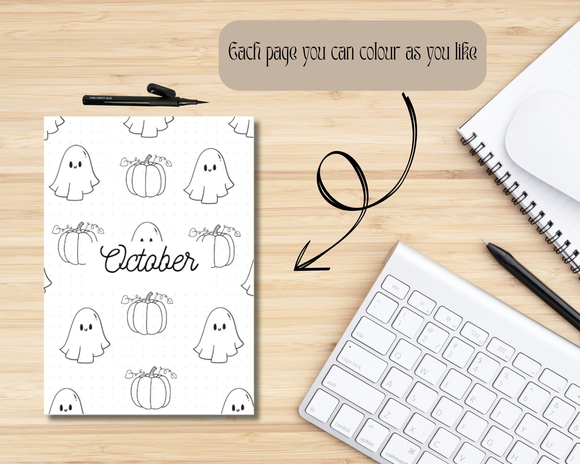 12 Monthly Cover Pages, A5 A4 US Letter Journal Monthly Title Page ...