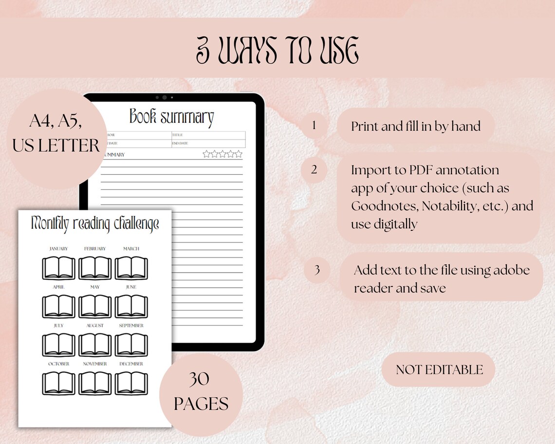 Reading Journal Reading Tracker Book Tracker Reading Planner Reading ...