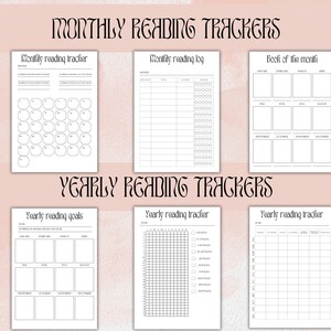 Reading Journal Reading Tracker Book Tracker Reading Planner Reading ...