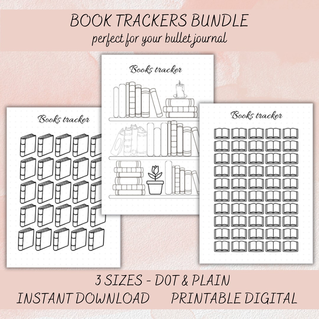 Bookshelf Book Tracker, Reading Tracker, Reading Log, Reading List ...
