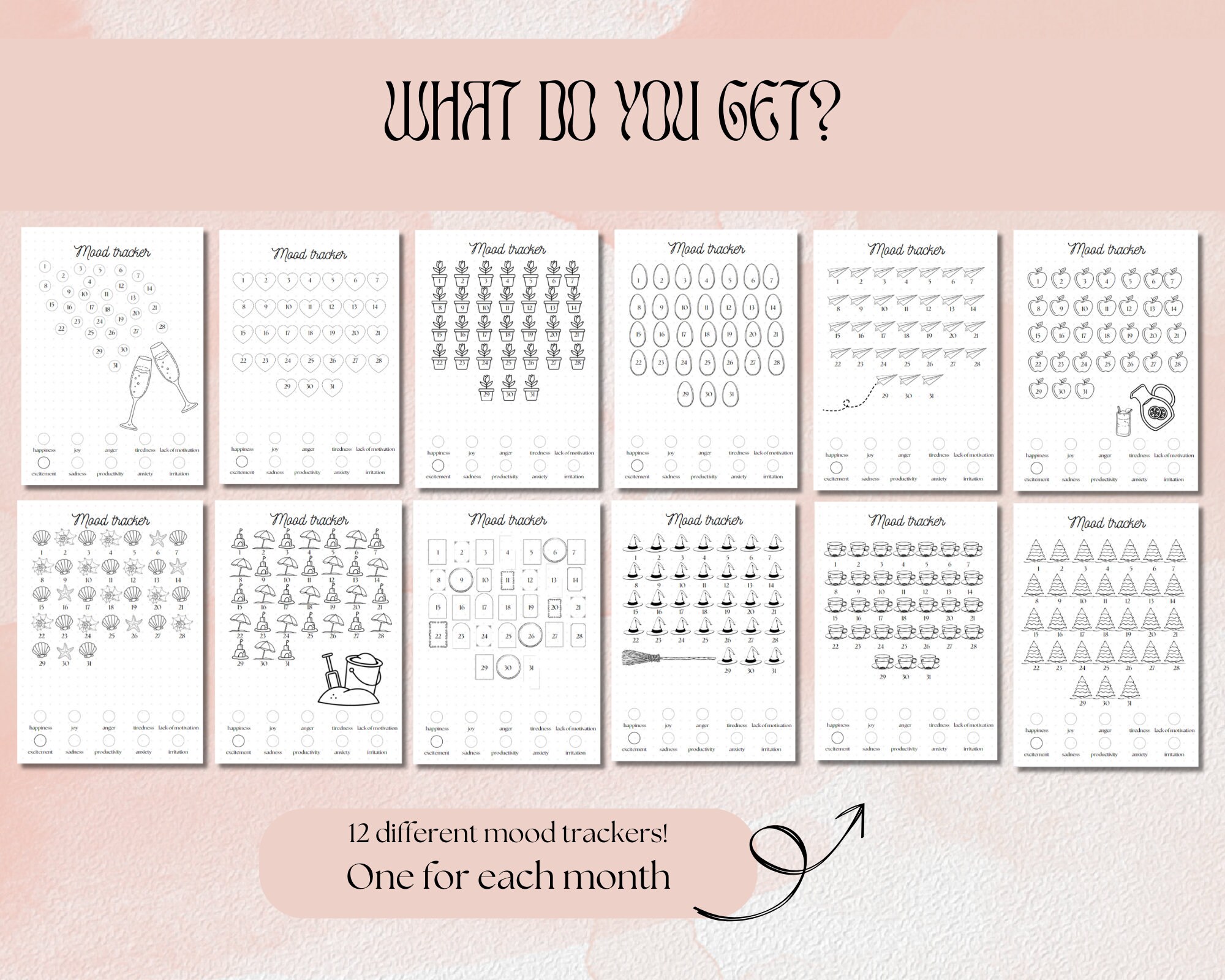 Printable Bullet Journal Planner Paper Bundle Bullet Journal Cover Page ...