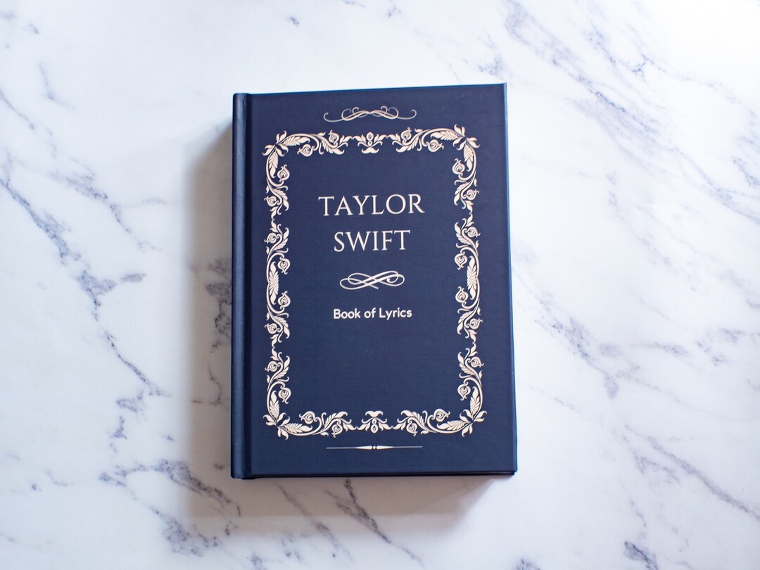 Custom Taylor Swift Book of Lyrics, Personalized Book of Taylor's Lyric ...