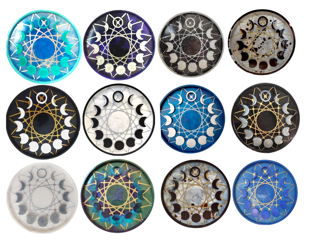 Custom Color Resin Moon Tray, Moon Shaped Tray, Decorative Catchall ...