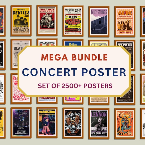 Concert Posters - Etsy