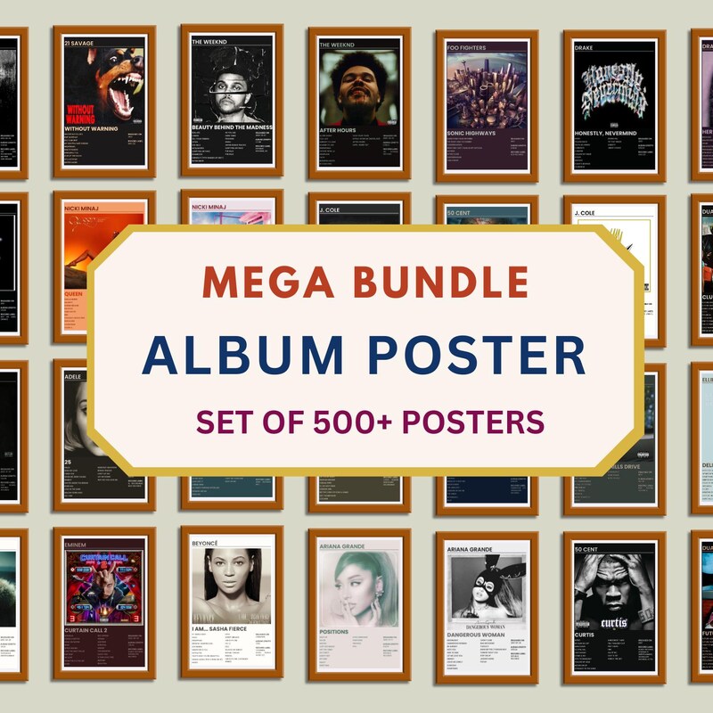 Music Album Posters - Etsy