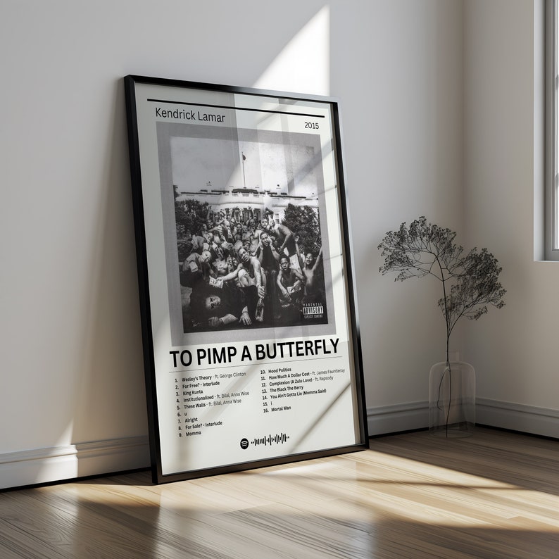 To Pimp a Butterfly Kendrick Lamar Music Poster - Etsy