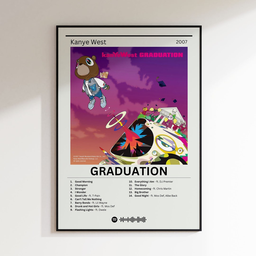 Graduation Kanye West Music Poster - Etsy
