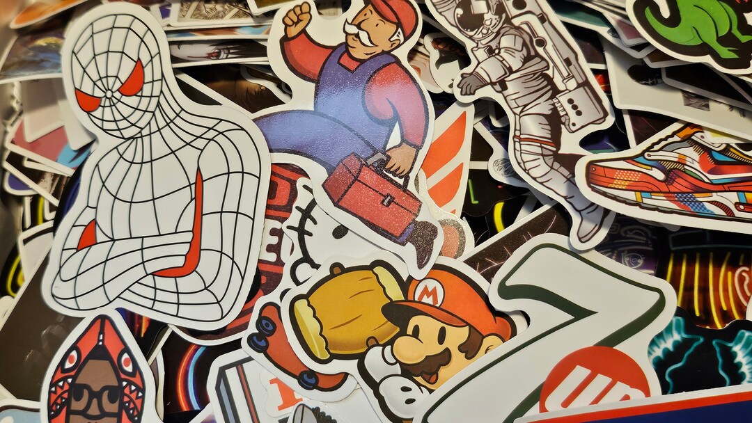 Adult Kid All Age Sticker Packs, Unique Sticker Slap Packs, 25 Random ...