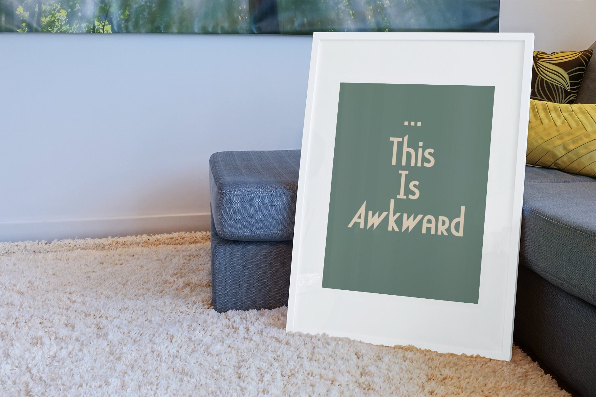 This is Awkward Poster. Funny Artwork-downloadable-digital Print Wall ...