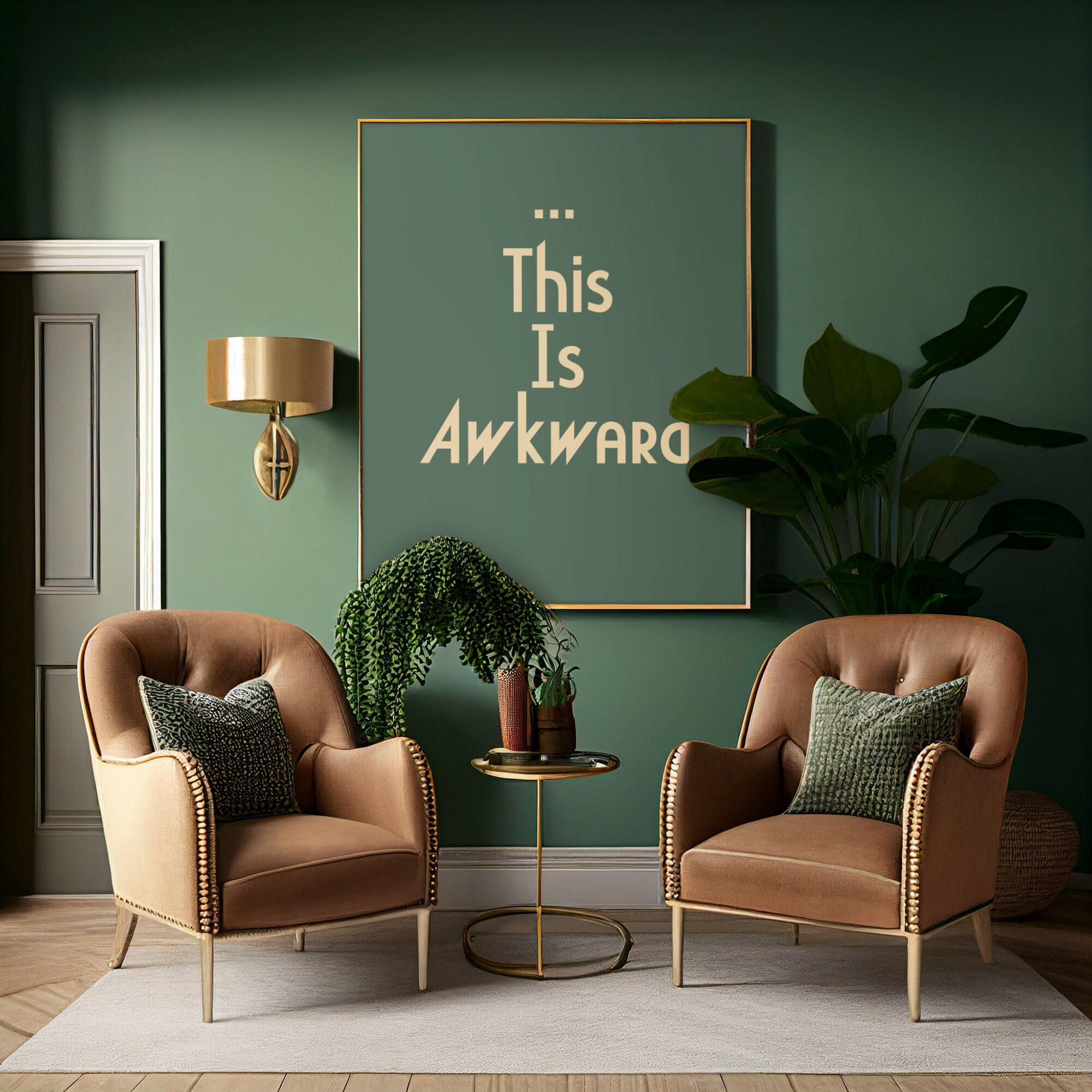 This is Awkward Poster. Funny Artwork-downloadable-digital Print Wall ...