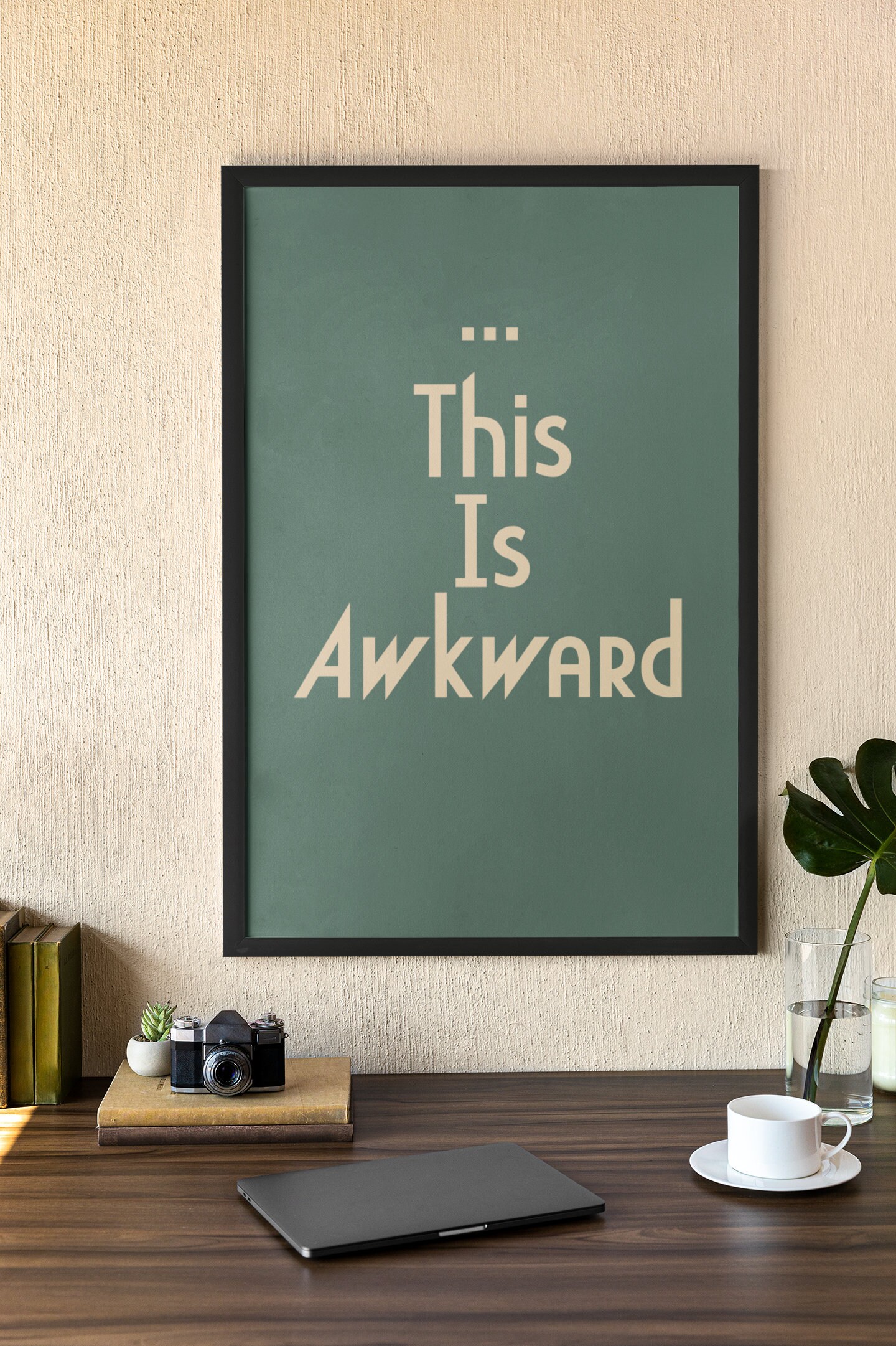 This is Awkward Poster. Funny Artwork-downloadable-digital Print Wall ...