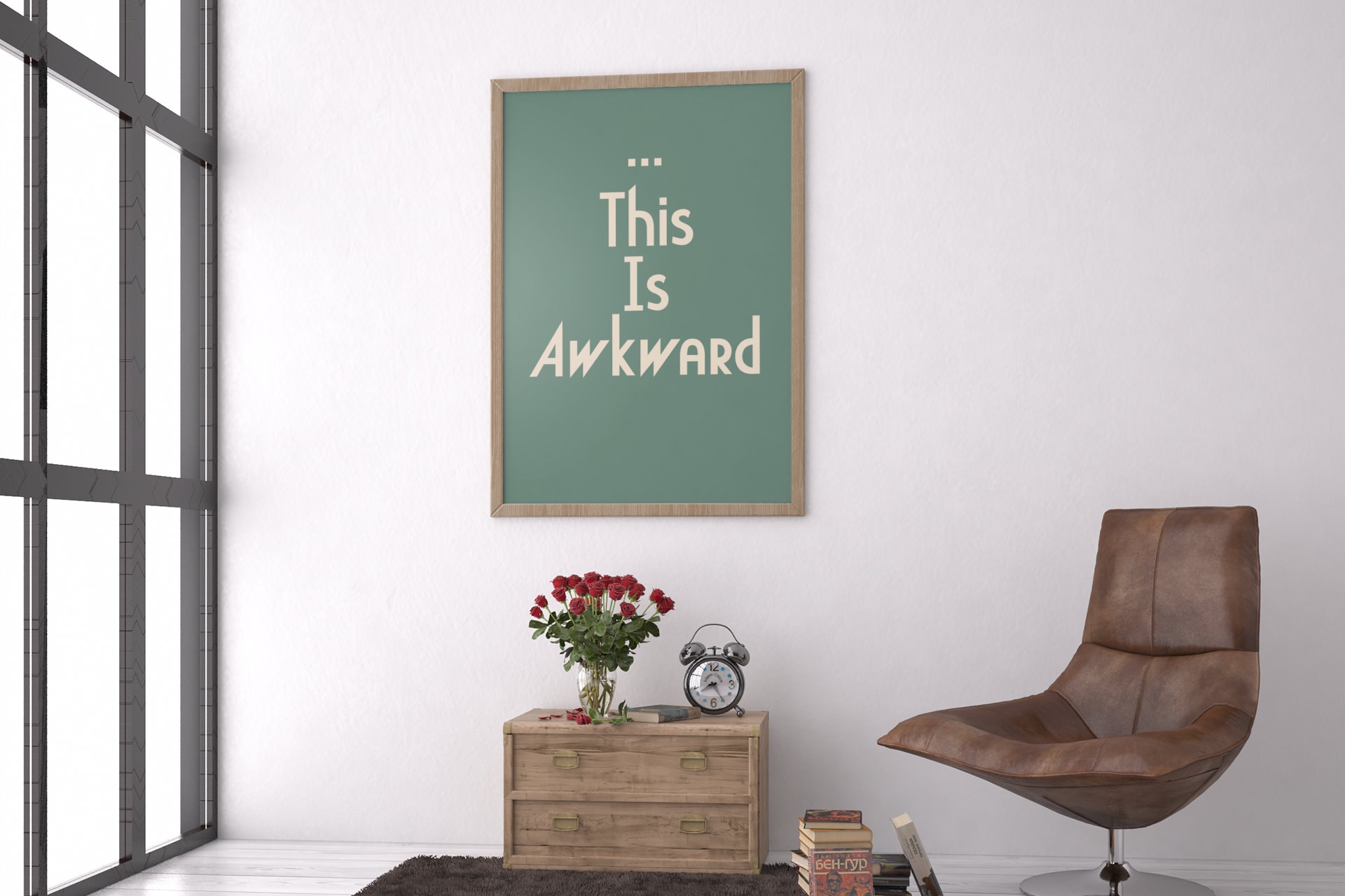 This is Awkward Poster. Funny Artwork-downloadable-digital Print Wall ...