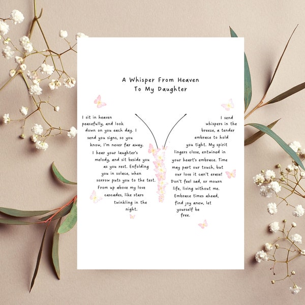Poem to Mom in Heaven - Etsy