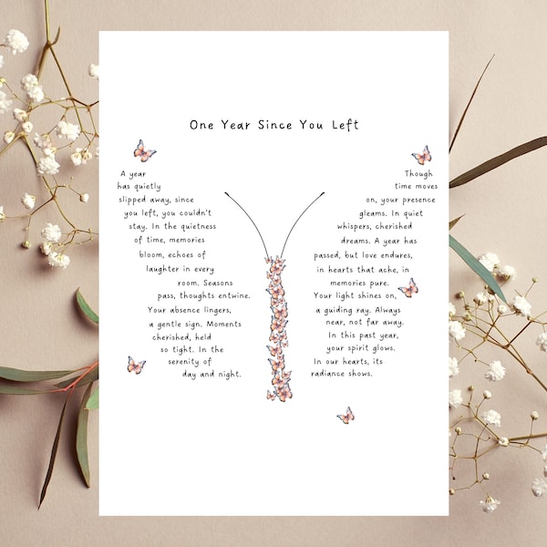 One Year Since You - Etsy