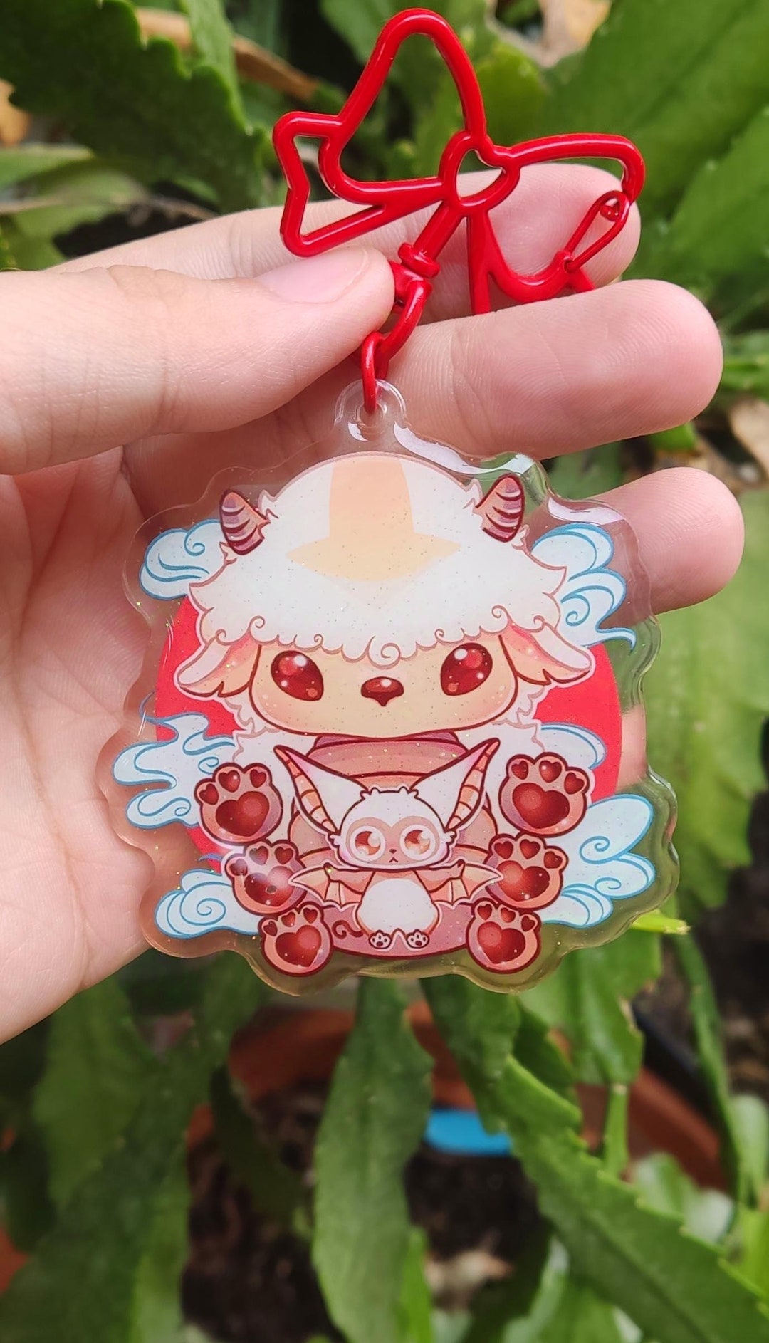 Avatar Keychain appa and Momo - Etsy