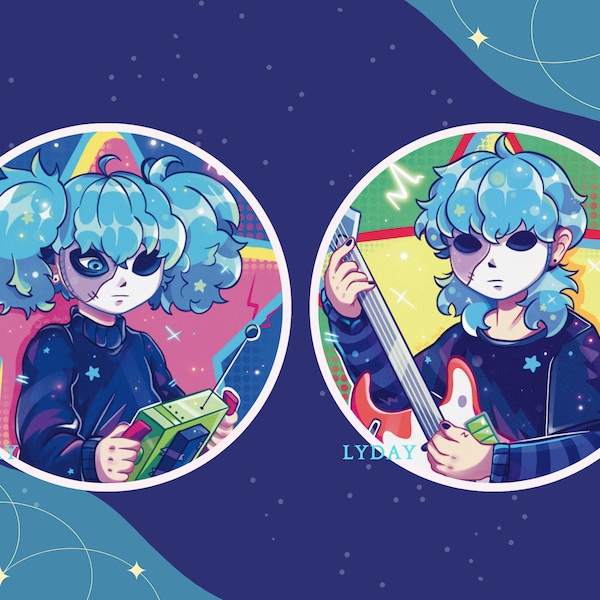 Sally Face Sticker Set - Etsy Canada