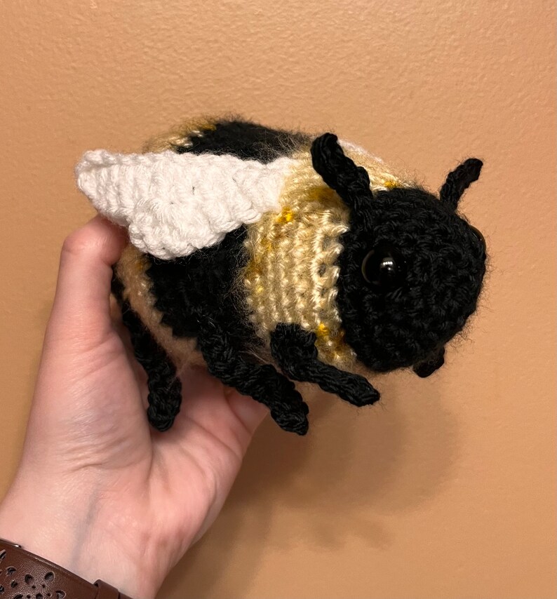 Realistic Bumblebee Crochet Stuffed Toy - Etsy