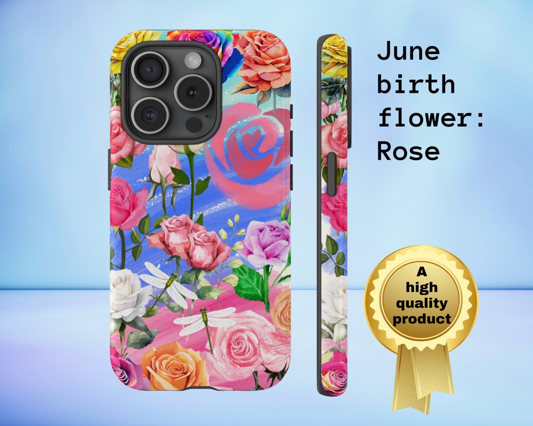 Rose Birth Flower Phone Case Month of May Perfect Mother Day Gift Phone ...
