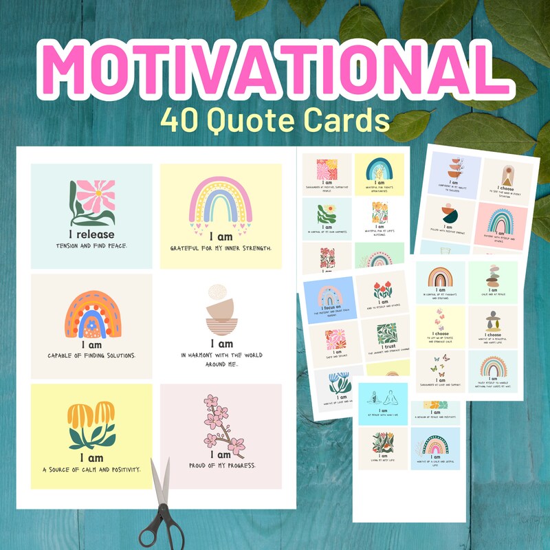 Motivational Cards - Etsy