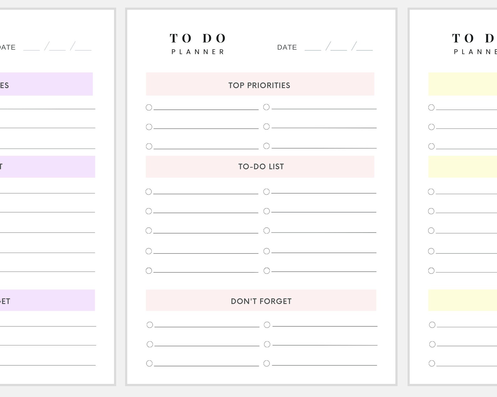 Checklist Planner | Checklist Template | Printable to Do List , Daily ...
