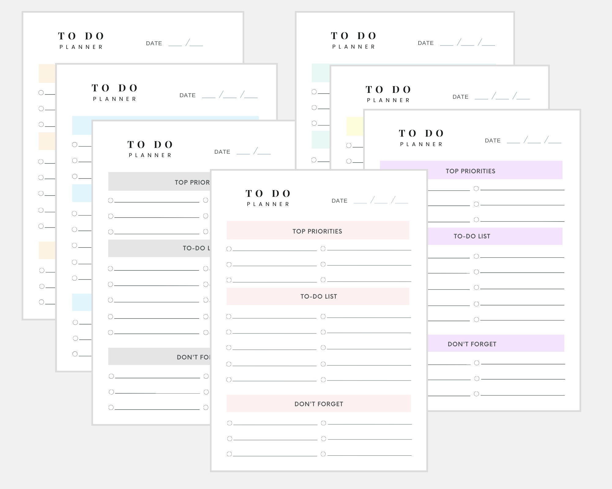 Checklist Planner Checklist Template Printable to Do List , Daily ...