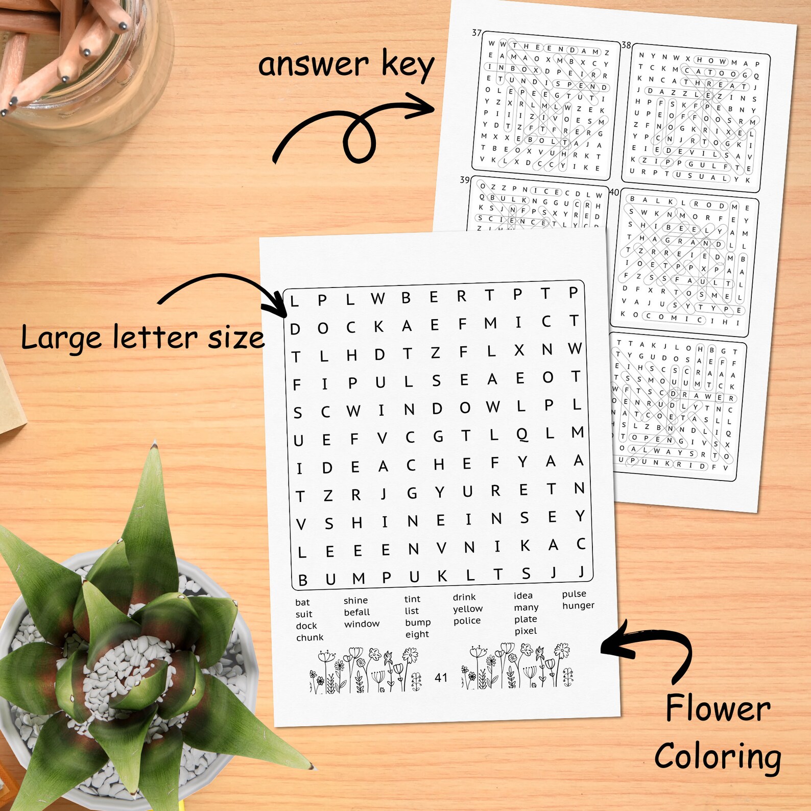 Word Search Puzzle Games Printable for Kids and Senior | Winter Party ...