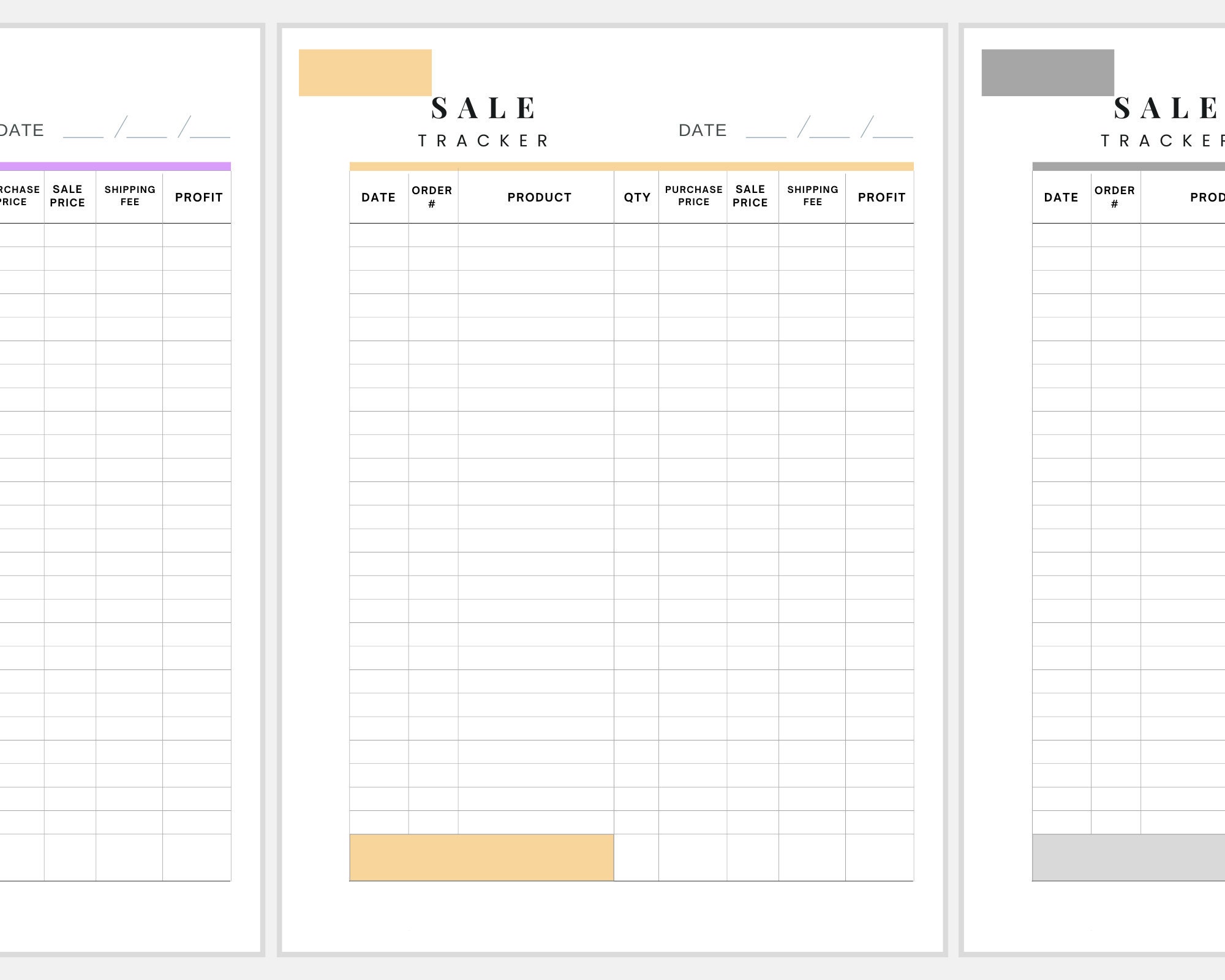 Online Sales Tracker Printable Record of Sales Daily, Weekly, Monthly ...