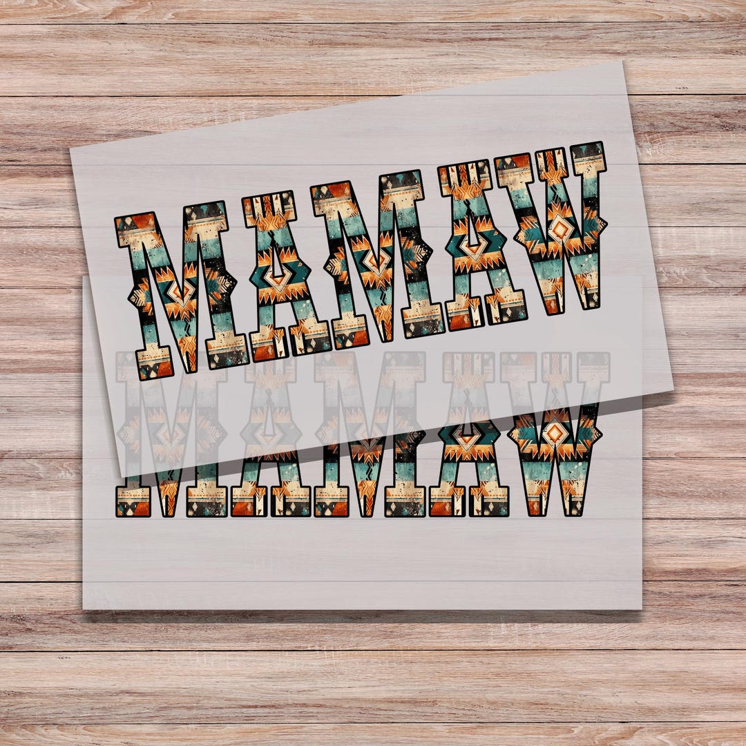 Aztec Mamaw DTF Print Ready to Press Western Heat Transfer - Etsy