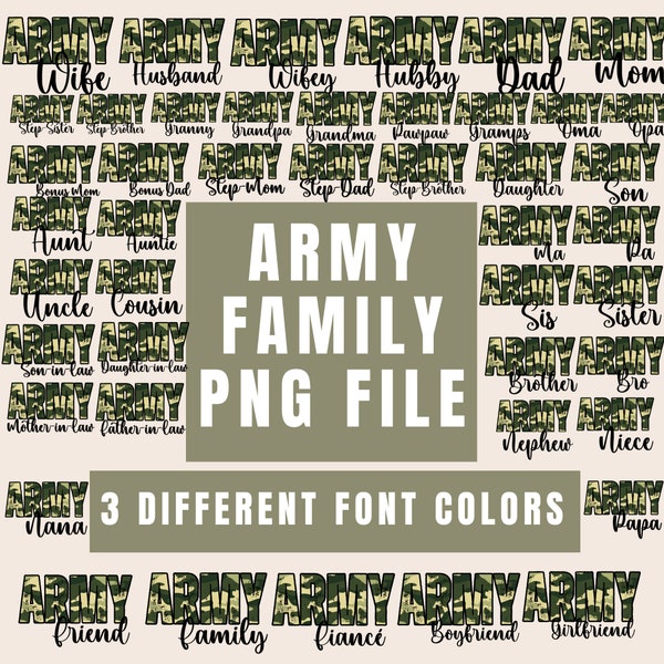 Army Family - Etsy