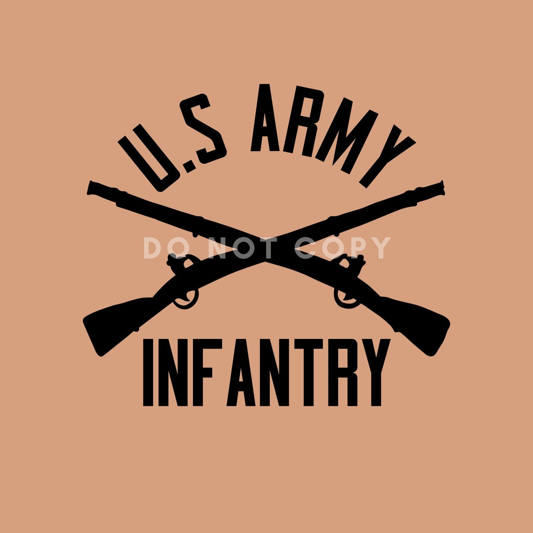 US Army Infantry PNG Digital Download Army Cross Rifles SVG Instant ...