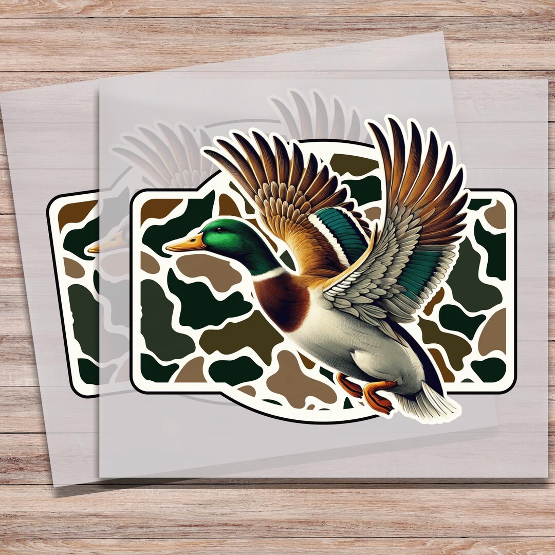 Camo Flying Duck DTF Print Ready to Press - Etsy