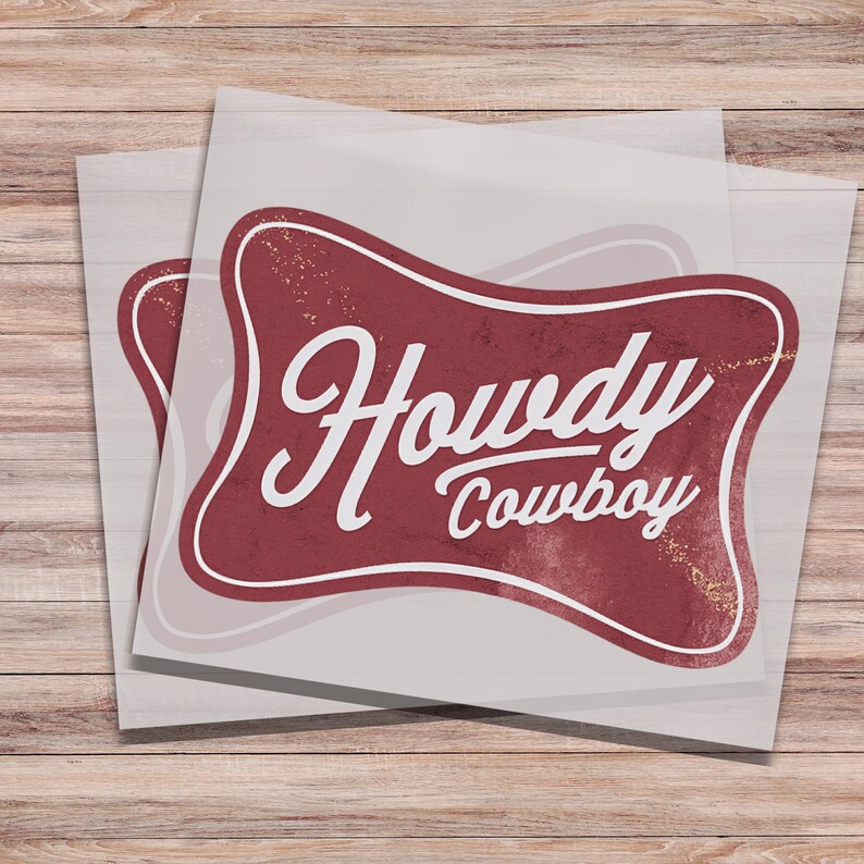 Retro Howdy Cowboy DTF Print Ready to Press Western Heat Transfer - Etsy