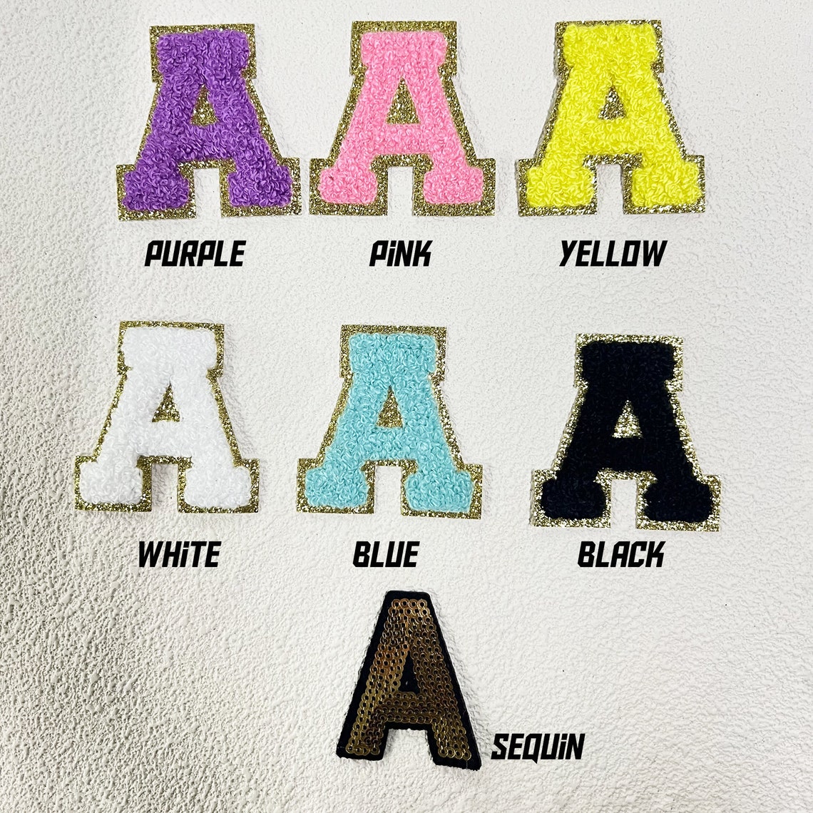 Kids Chenille Letter Patch Jean Jacket, Custom Girls Toddler Chenille ...