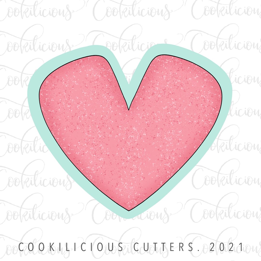 STL Chunky Heart | Sugar Cookies | Cookie Cutter STL | STL Files ...