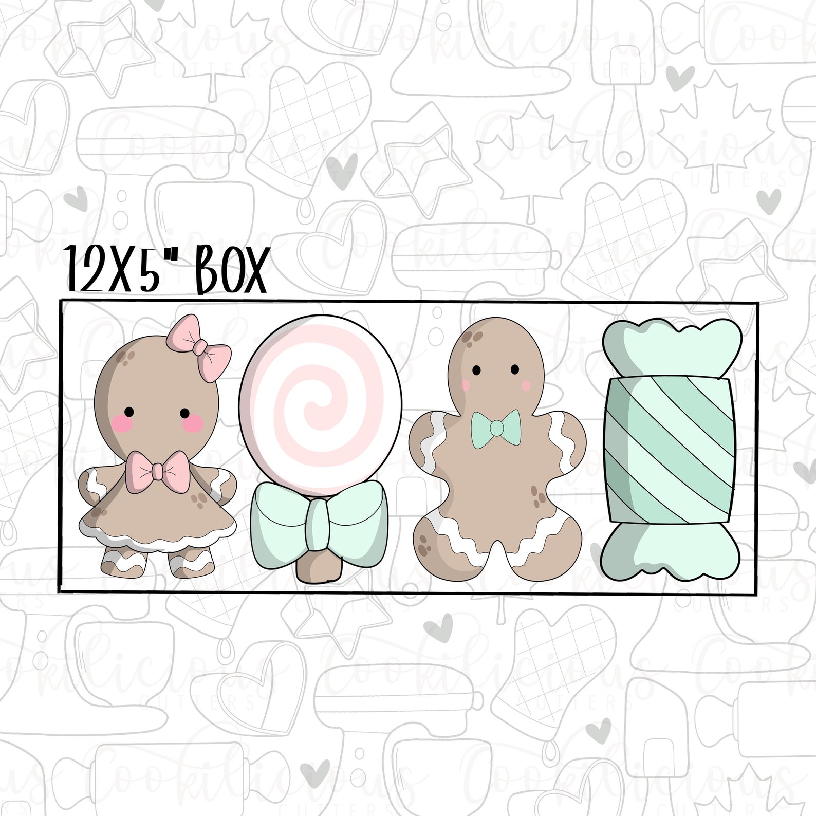 STL Chunky Gingy Set | Christmas Cookies | Cookie Cutter STL | STL ...