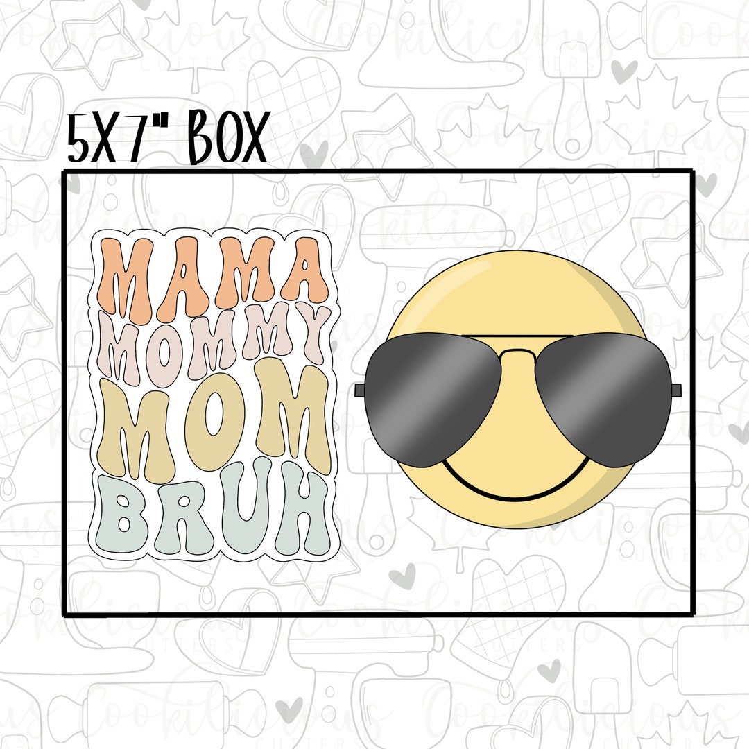 STL Mom Bruh Set | Sugar Cookies | Cookie Cutter STL | STL Files | Mom ...