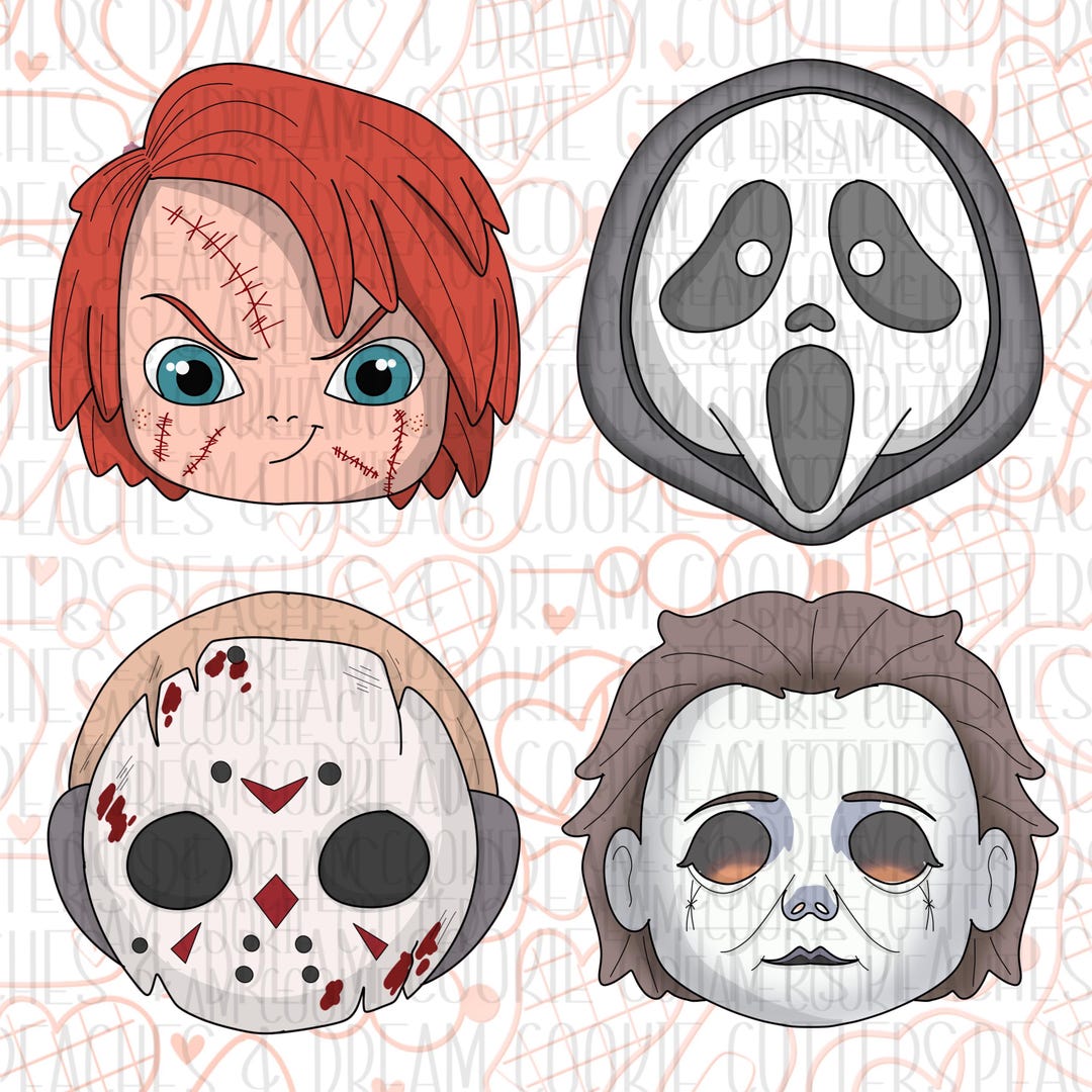 STL Horror Character Set | Sugar Cookies | Cookie Cutter STL | STL ...